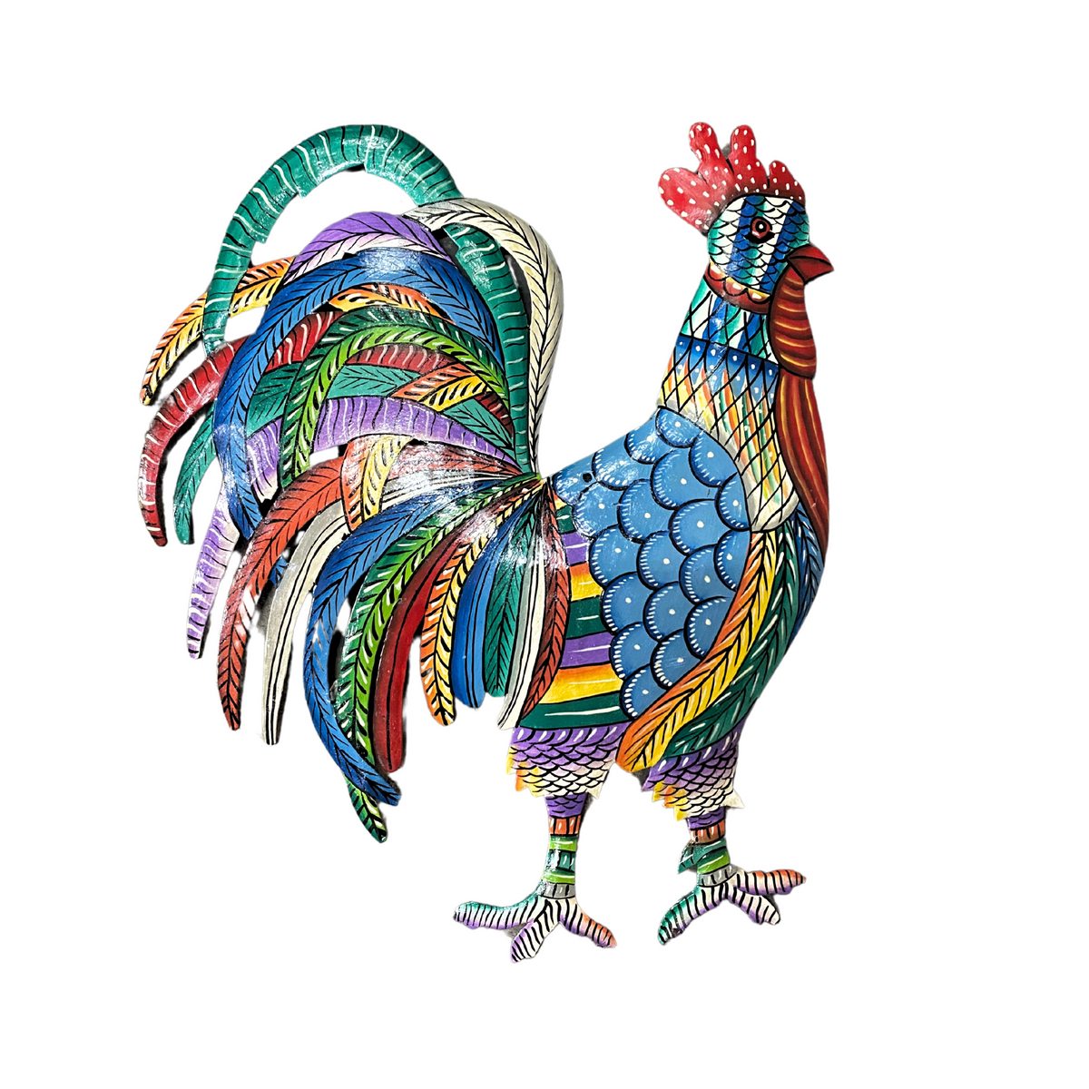 Painted Blue Rooster – EXTOL WHOLESALE UK